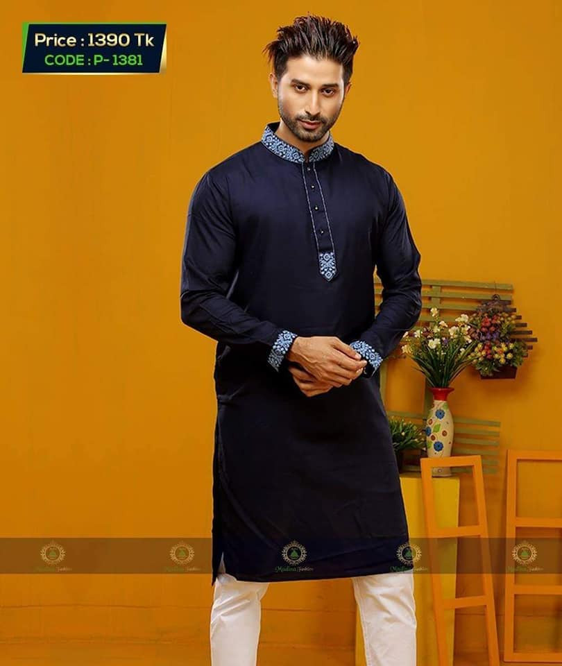 Stylish Semi Long Cotton Panjabi for Men