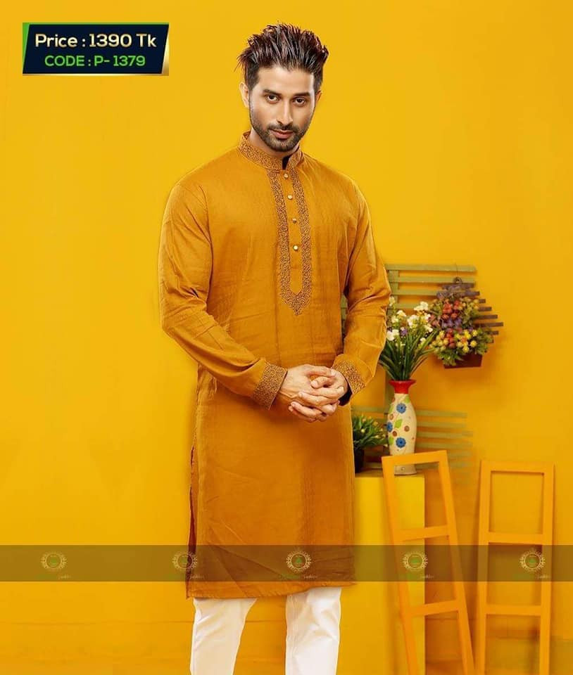 Stylish Semi Long Cotton Panjabi for Men
